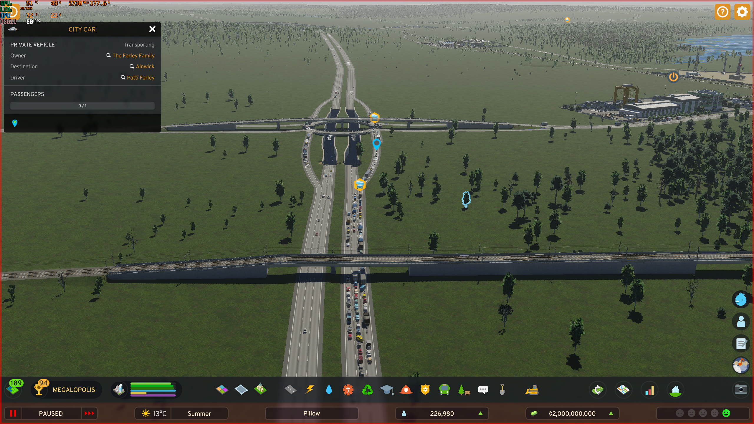 Traffic pathfinding bug - vanilla roundabout interchange, vehicles going straight are exiting to ...